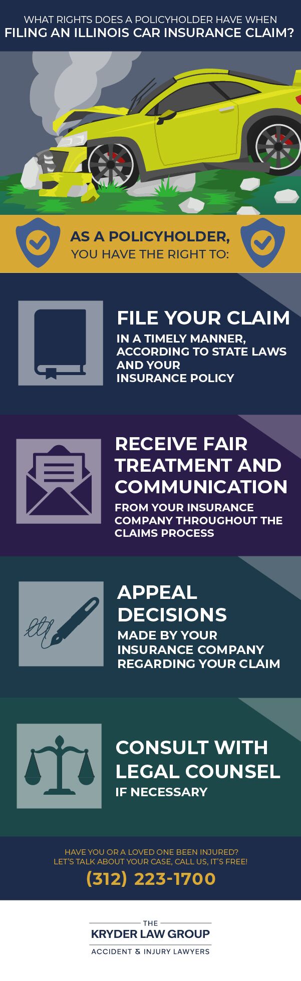 Illinois Auto Insurance Claim Laws | The Kryder Law Group, LLC